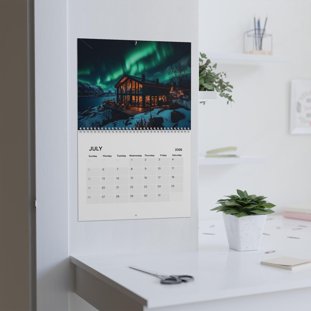 2026 Aurora Borealis Calendar, Arctic Wildlife Wall Art - Etsy