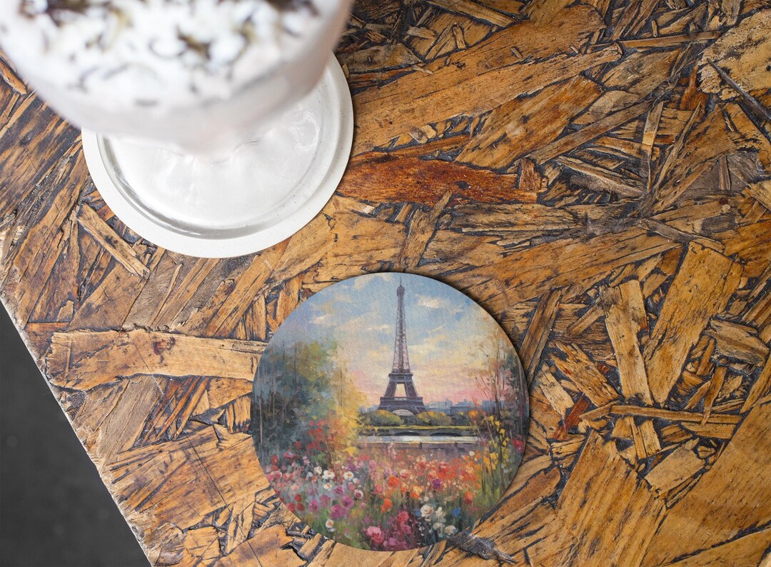 Parisian Dream: Eiffel Tower Ceramic Coaster Set | Springtime in Paris ...