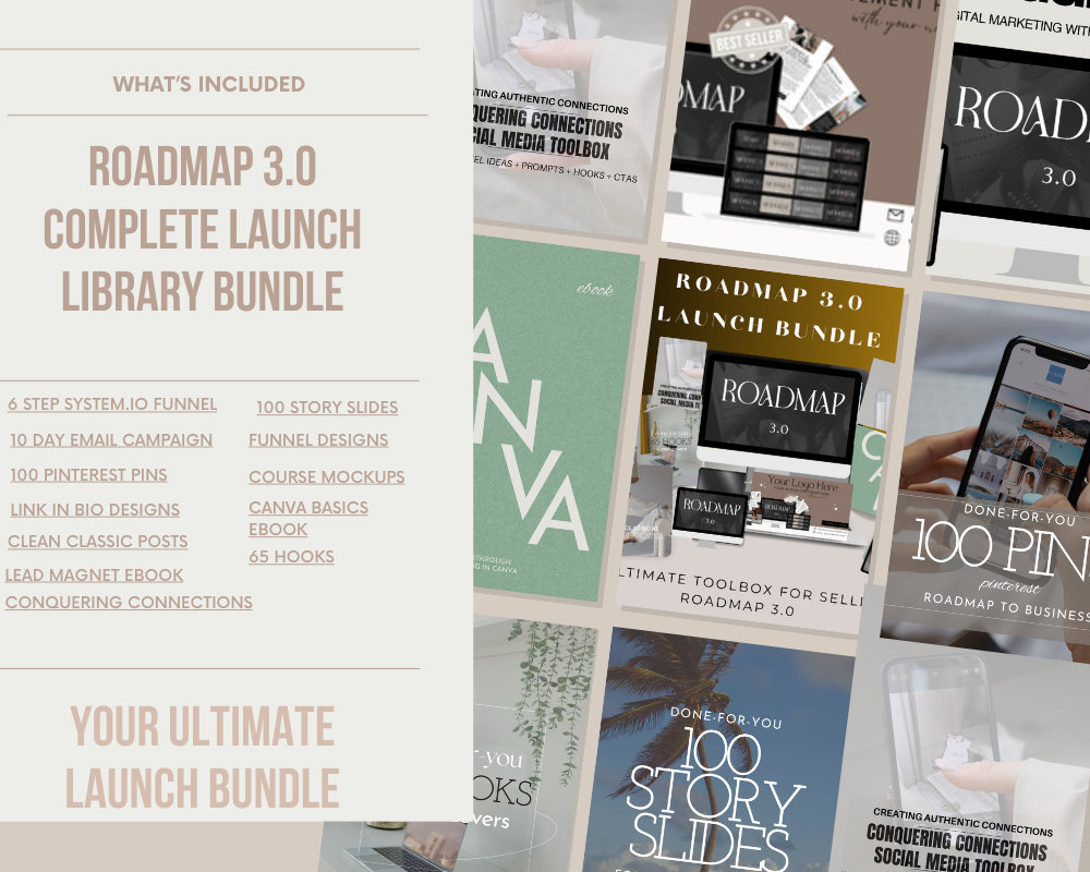 Complete Roadmap 3.0 Launch Library Ready-made Sales Funnel, Email ...