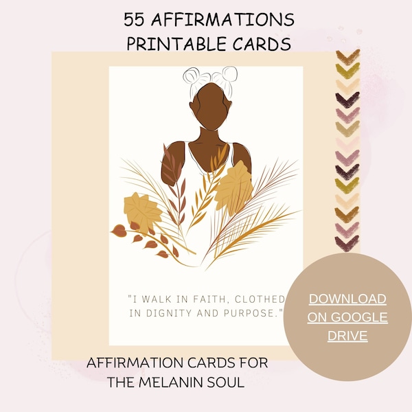Affirmation Cards for Black Women - Etsy