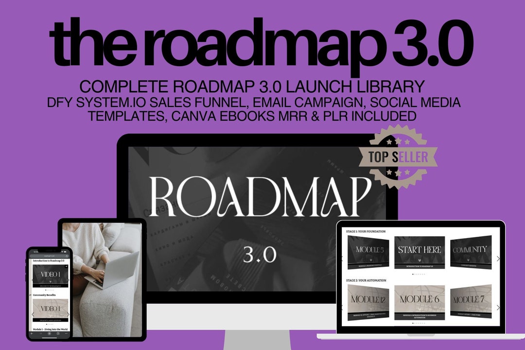 Complete Roadmap 3.0 Launch Library | Ready-made Sales Funnel, Email ...