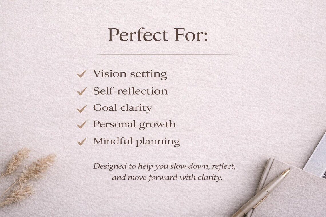 Vision Board Worksheet | Guided Self Reflection (digital Download) - Etsy