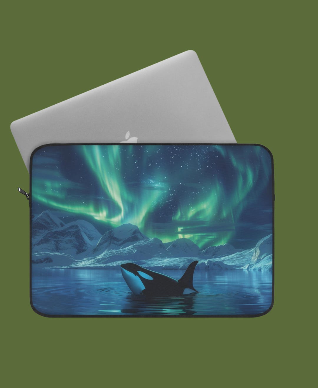 Aurora Borealis Orca Laptop Sleeve, - Etsy
