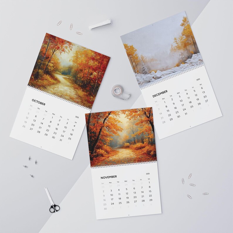 2025 Autumn Wall Calendar, Capturing the Beauty of Fall All Year Long ...
