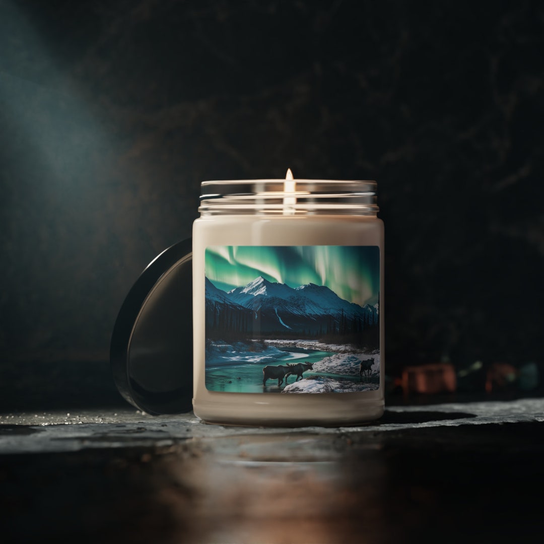 Aurora Borealis Soy Candle, Northern Lights Scented Candle - Etsy