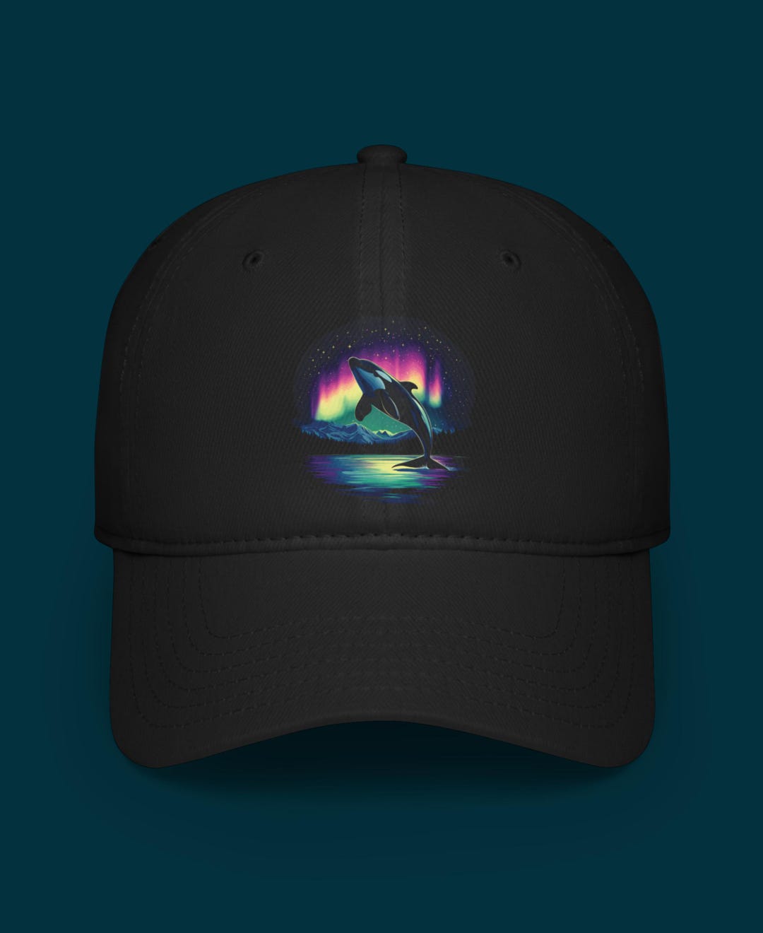 Orca Northern Lights Low Profile Baseball Cap | Aurora Borealis A La ...