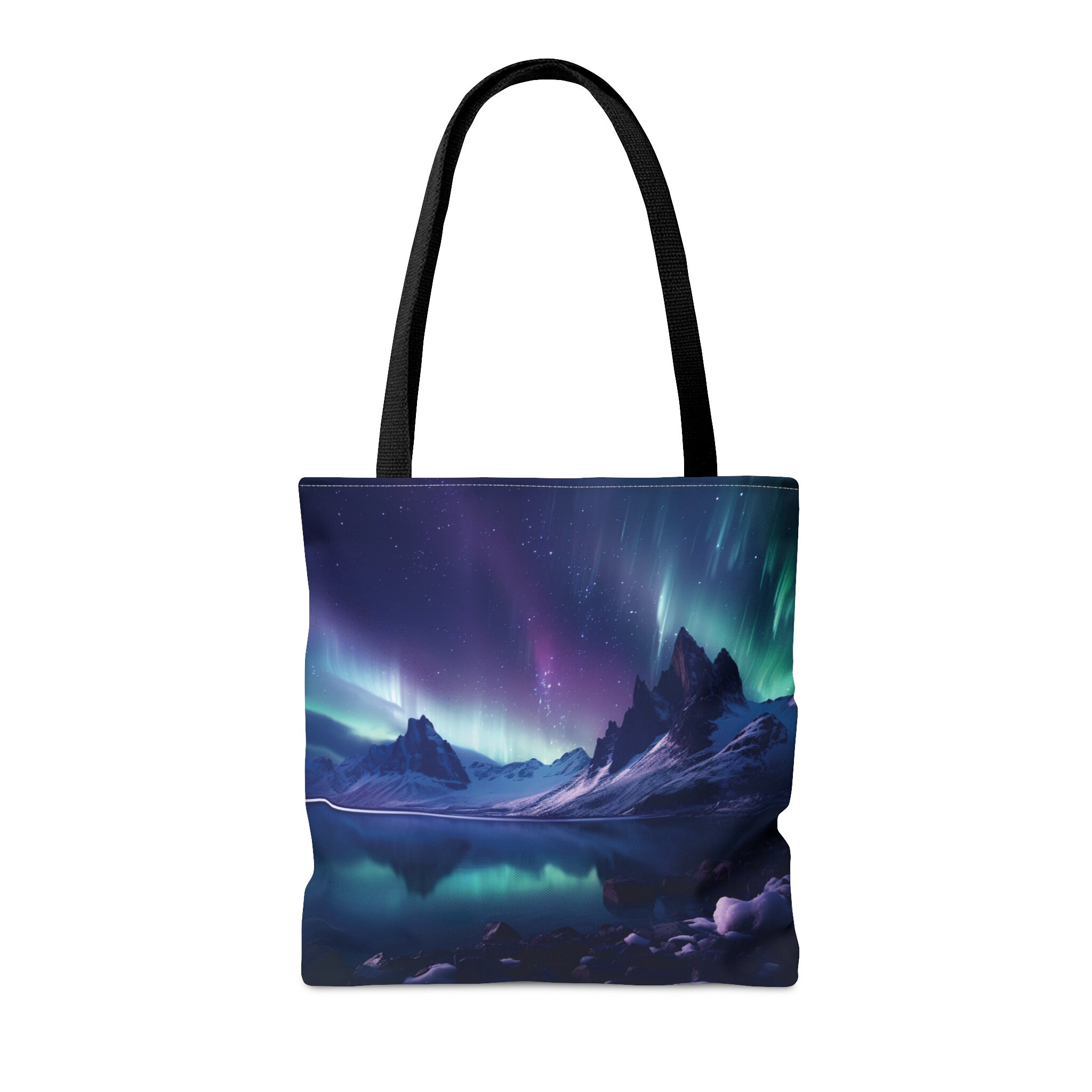 Aurora Borealis Tote Bag, Northern Lights Tote Bag, Shopping Tote, Gift ...