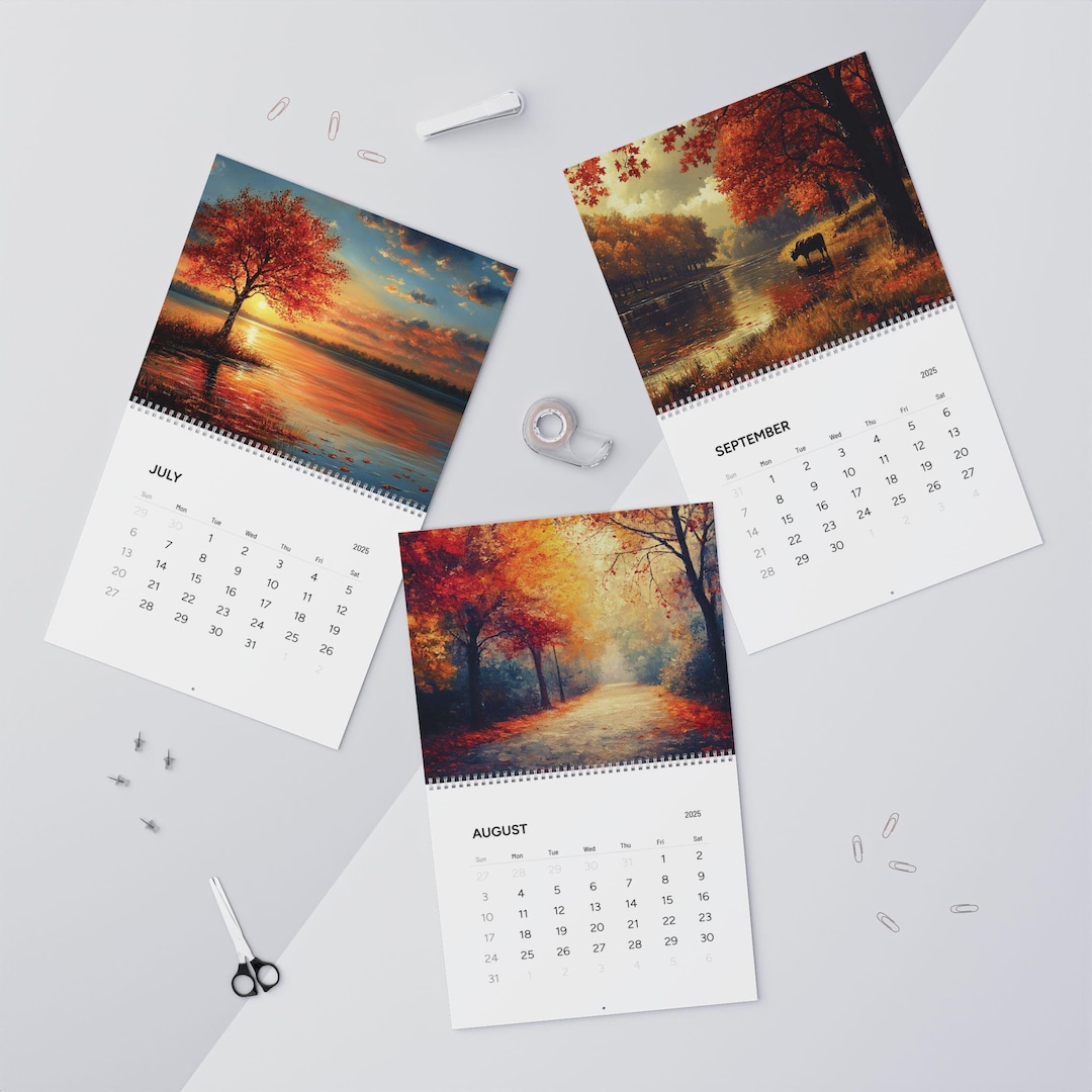 2025 Autumn Wall Calendar, Capturing the Beauty of Fall All Year Long ...