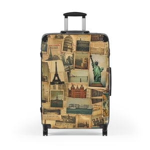 Wanderlust Vintage Luggage | Vintage Suitcase | Travel Accessories - Etsy