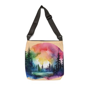 Watercolor Forest Tote Bag - Etsy