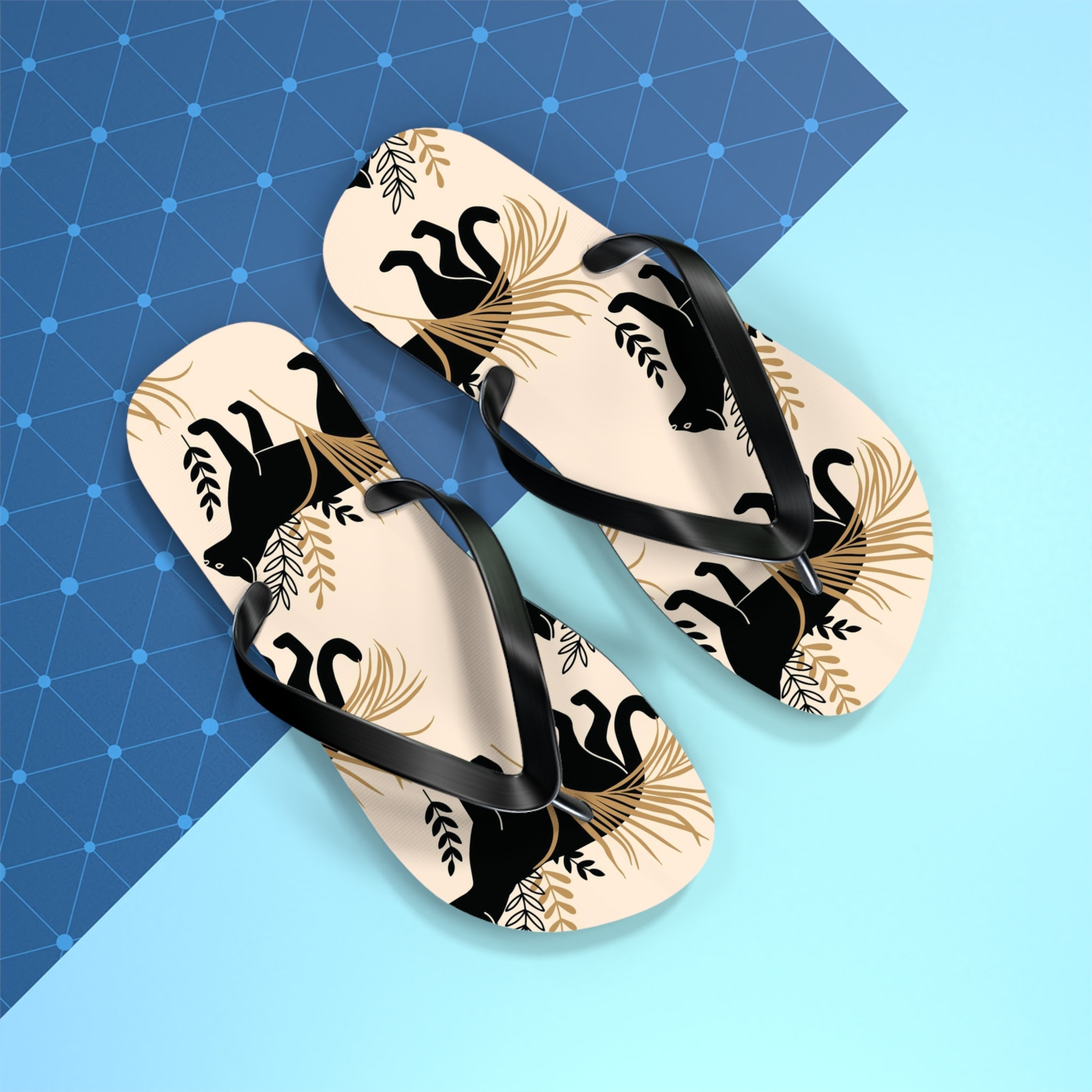 Boho Cat Flip Flops Cat Mom Flip Flops Gifts for Women Flip - Etsy