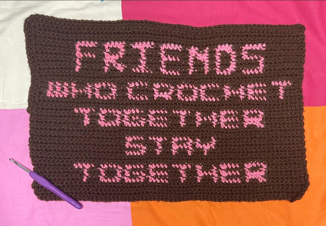 Friends Who Crochet Together Stay Together Tapestry - PATTERN ONLY - Etsy