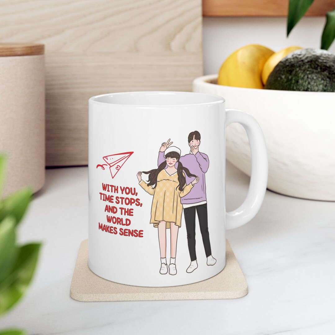 Couples Mugs, Partners in Love Mugs, Manga Mug for Partners, Two-tone ...