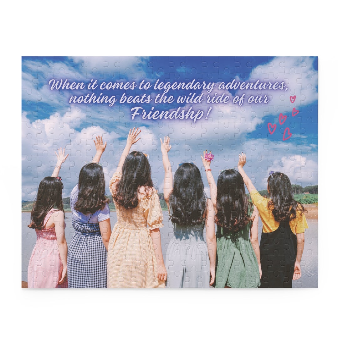 Our Friendship Personalized Puzzle, Custom Puzzle With You Photo ...