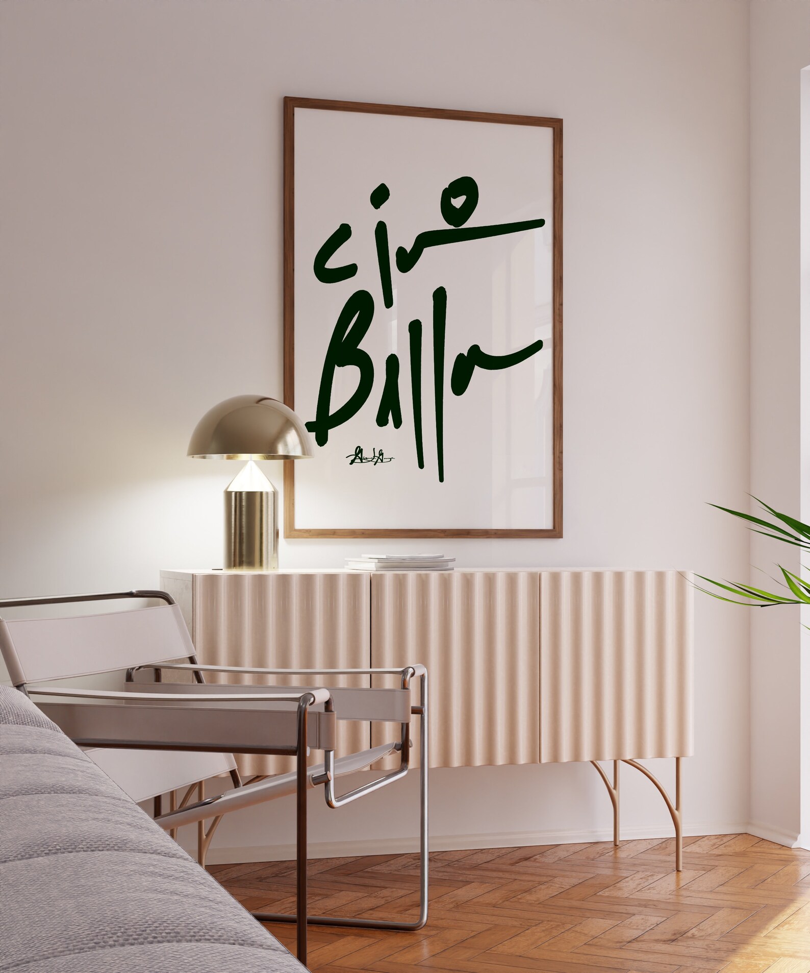 Ciao Bella Print, B&W Mid Century Print, Aesthetic Wall Art, Bauhaus ...