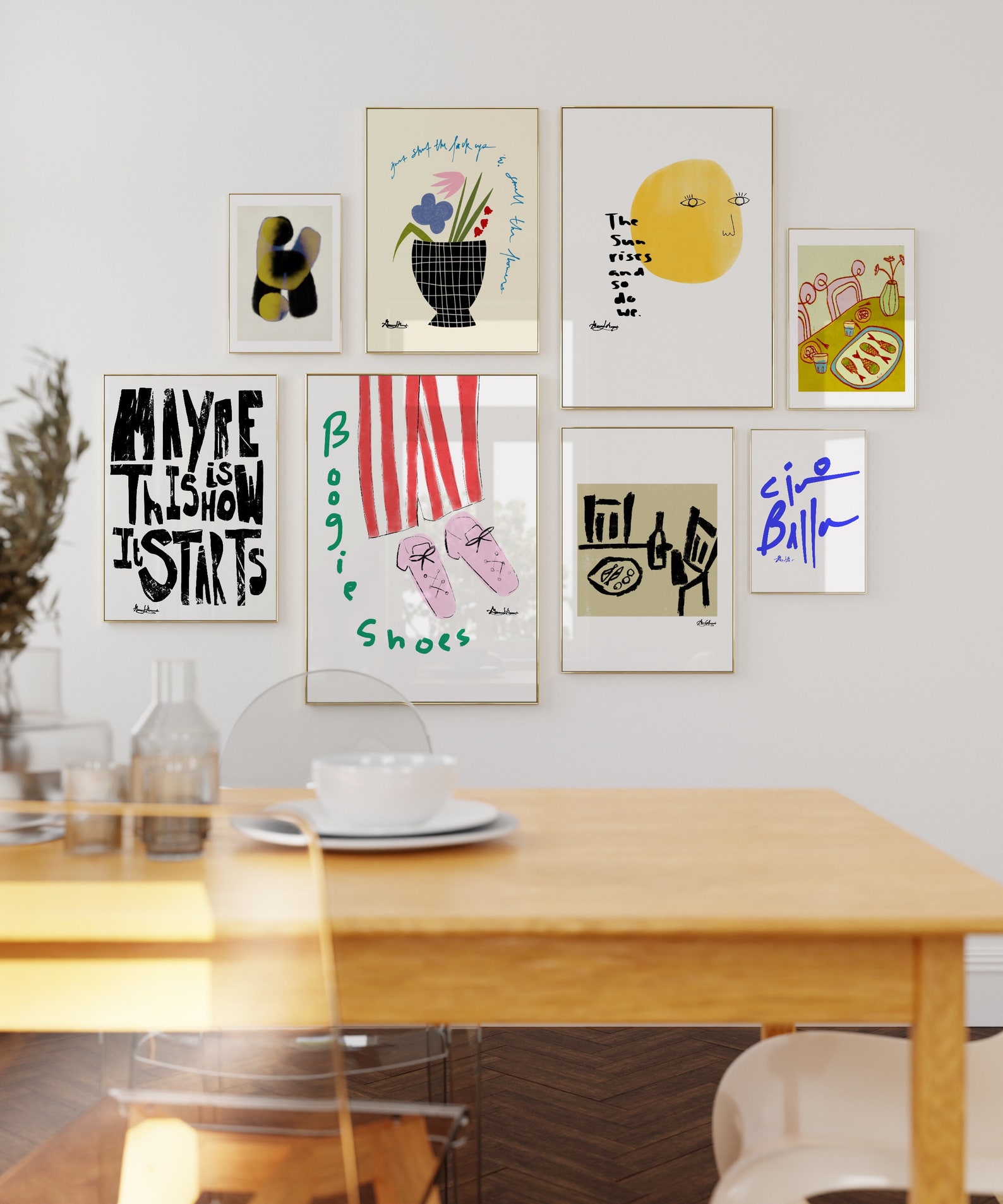 Ciao Bella Print, B&W Mid Century Print, Aesthetic Wall Art, Bauhaus ...