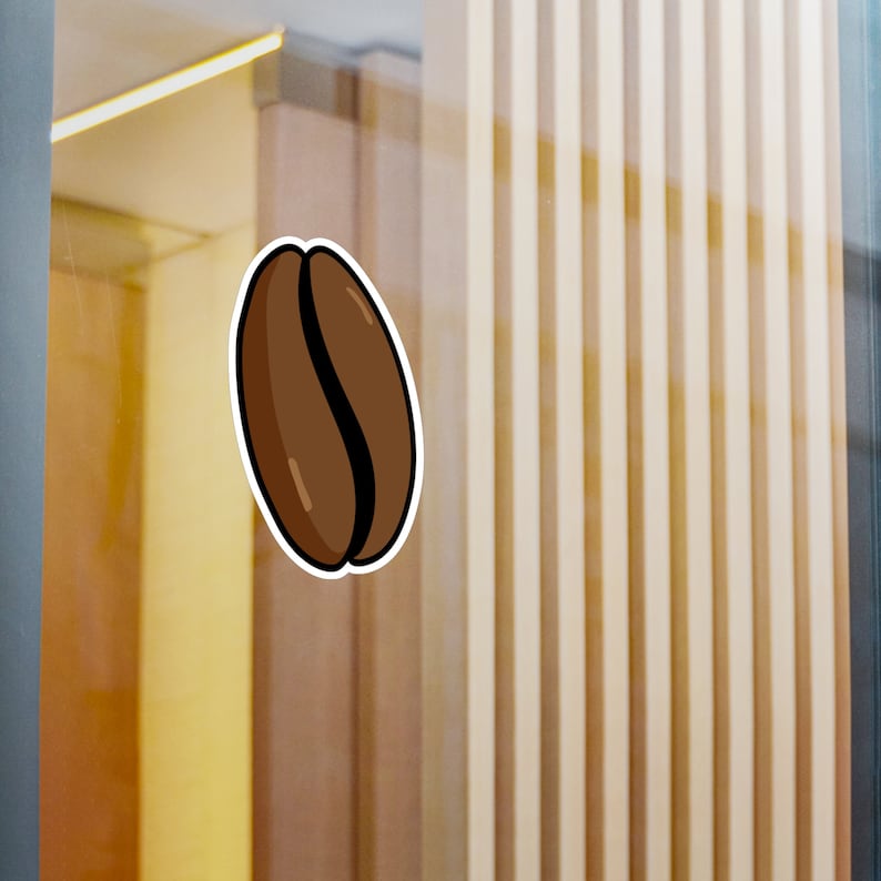 One Coffee Bean | Sticker Decal - Etsy