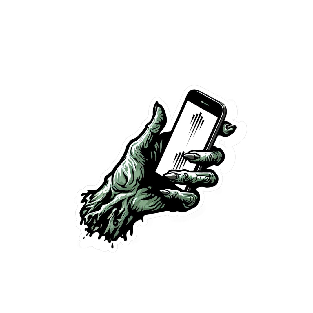Zombie Scroll | Sticker Decal - Etsy
