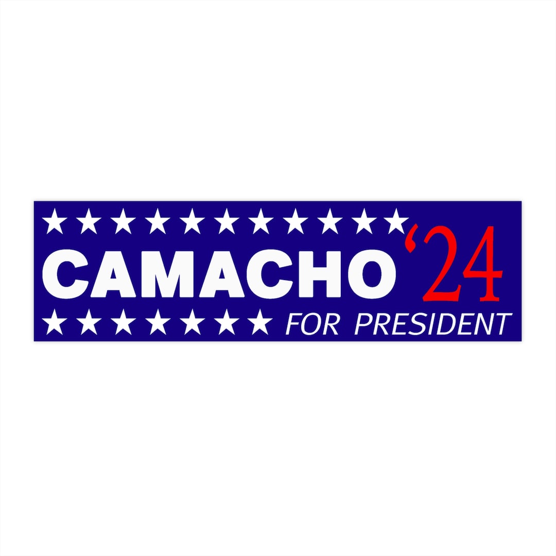 Camacho for President Bumper Sticker Decal - Etsy