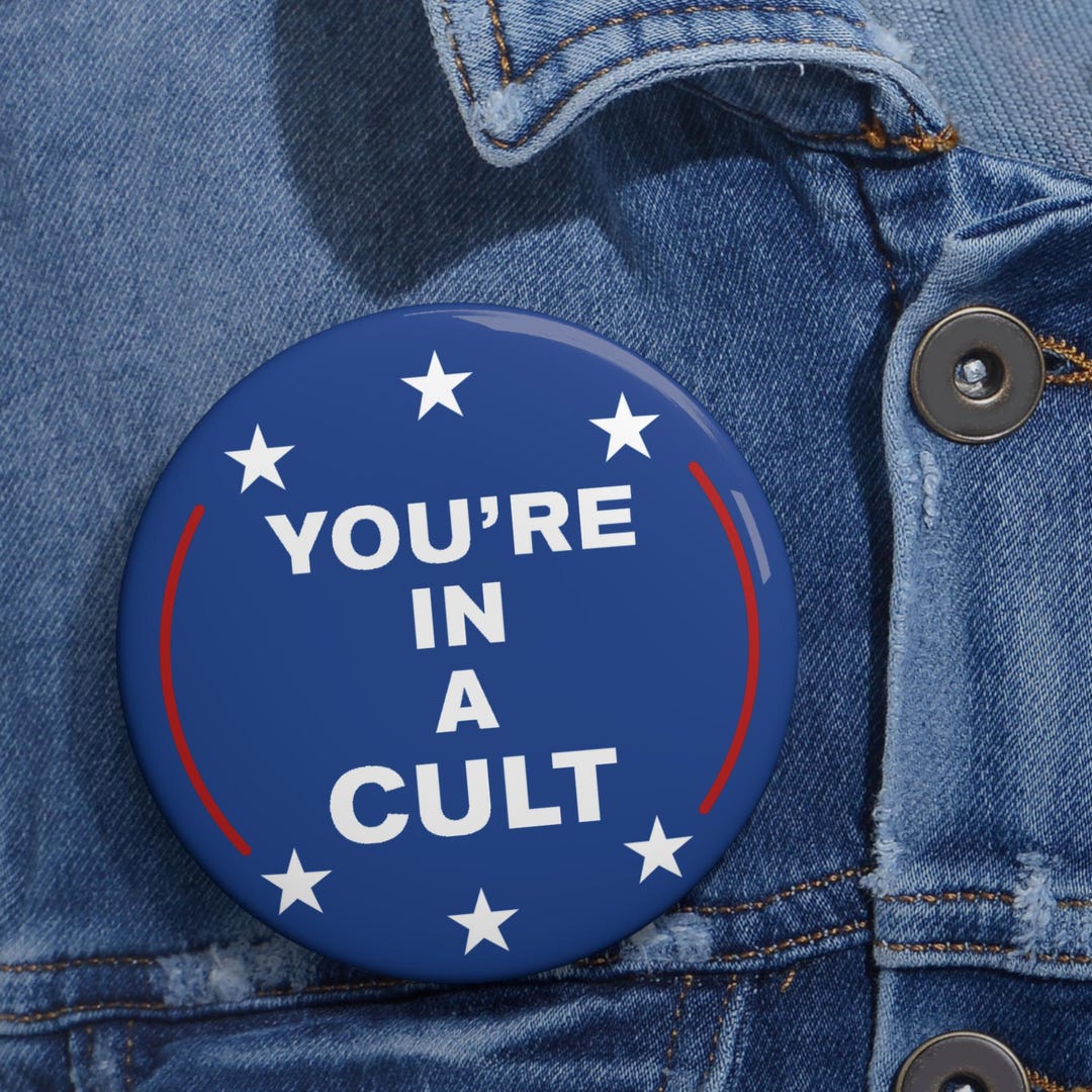 You're in A Cult Pin / Button - Etsy