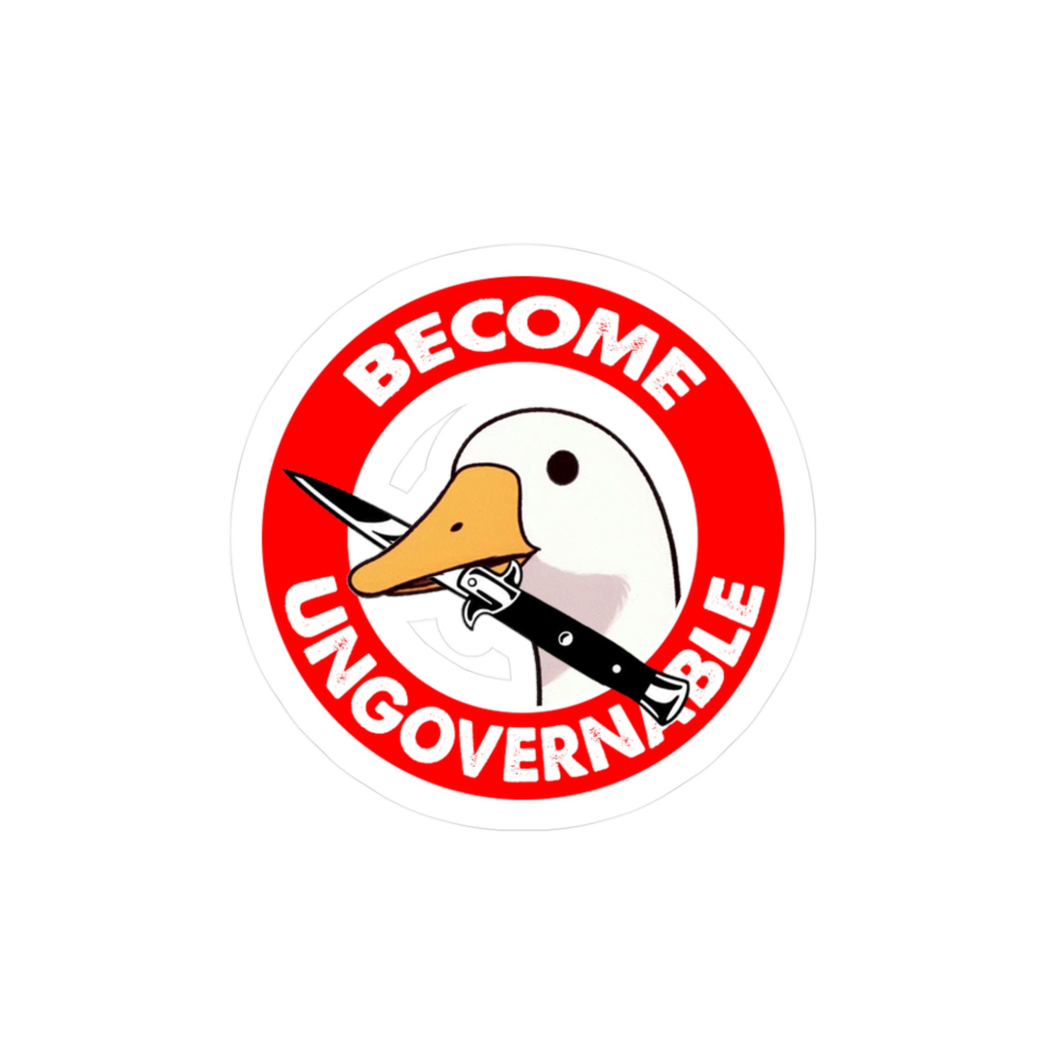 Become Ungovernable Goose Decal Sticker - Etsy