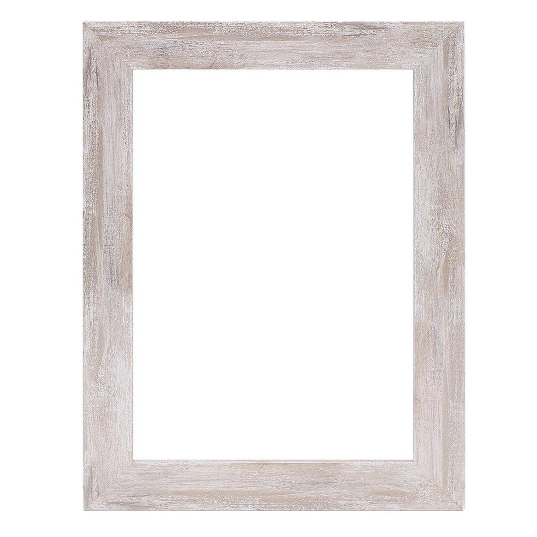 Gray Glossy Lacquer Wood Picture Frame, Distressed Vintage Look Frame ...