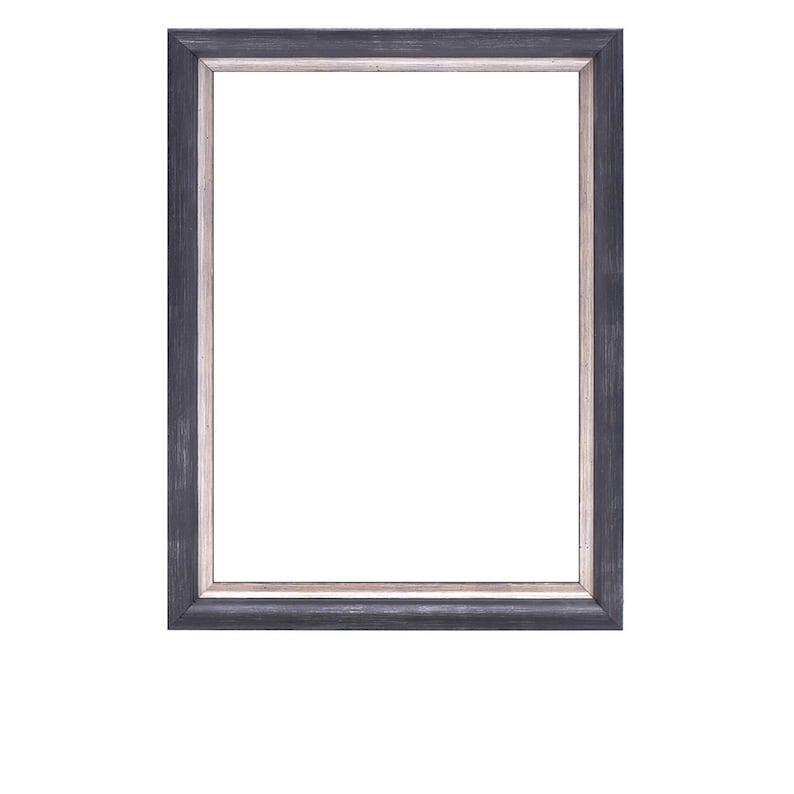 Red Blue Black Gold Wood Picture Frame, Handmade Custom Frame, Modern ...