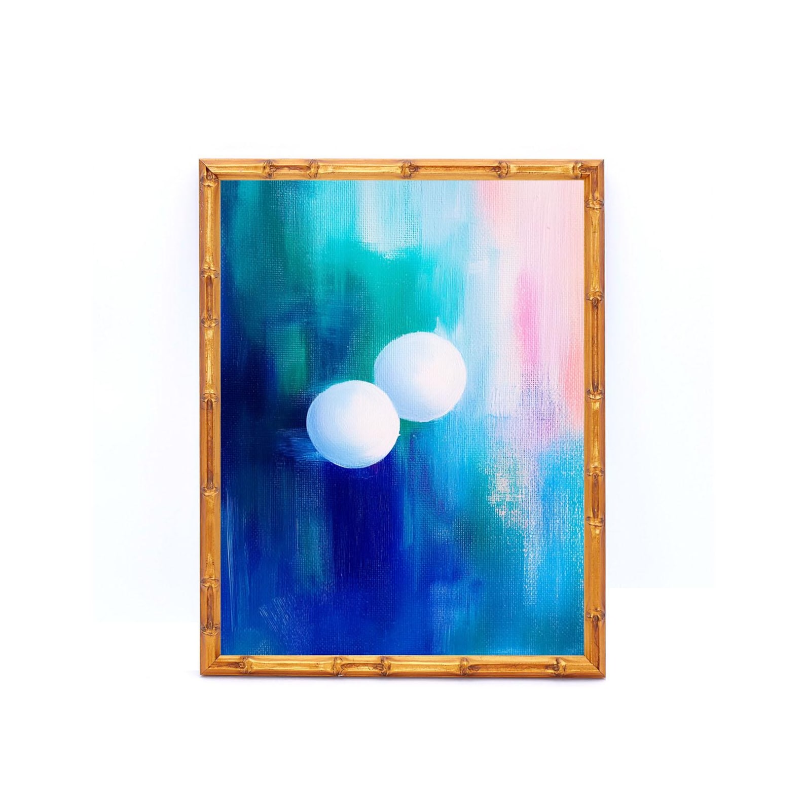 Gold Bamboo Picture Frame, Tropical Thin Bamboo Frame, Handmade Custom Frame, Wall Decor, Ready ...