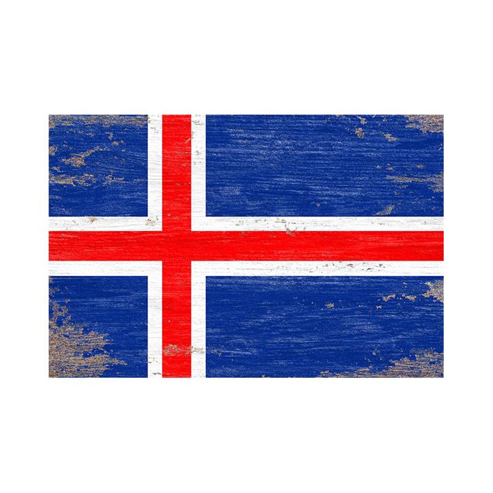 Iceland Flag Keepsake Box, Wood Printing Flag, Wood Art, Wall Hanging ...