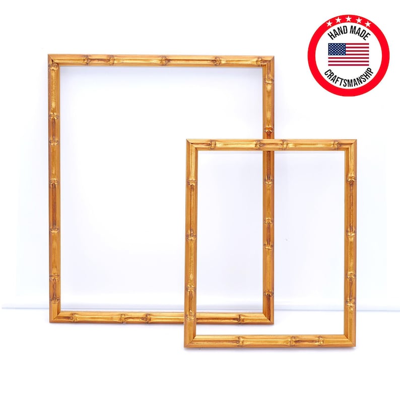 Gold Bamboo Picture Frame