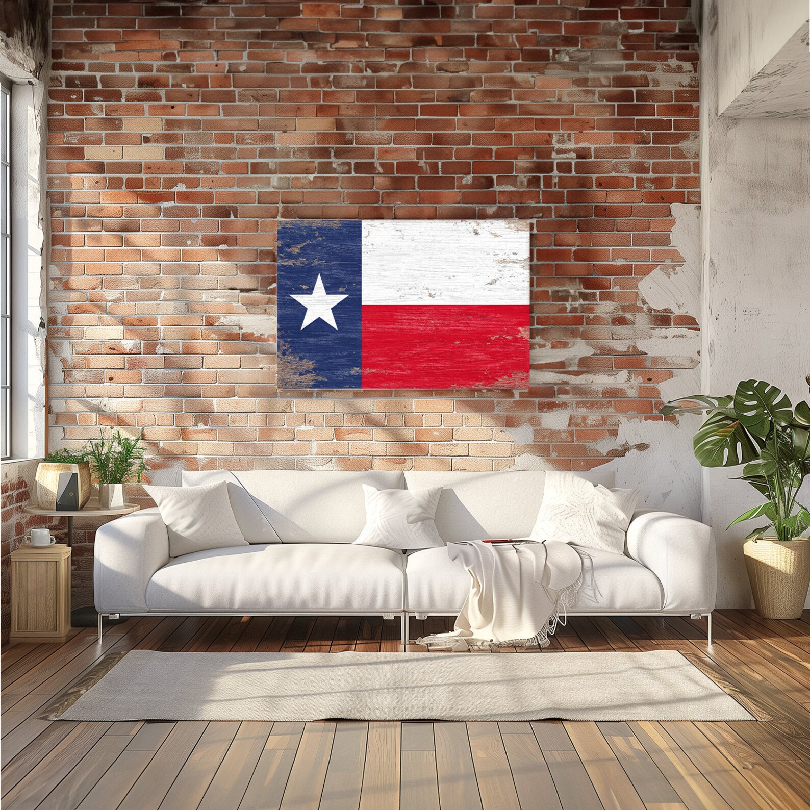 Texas State Flag Wall Art, Texas Flag, State Flag, Wood Printing Flag ...