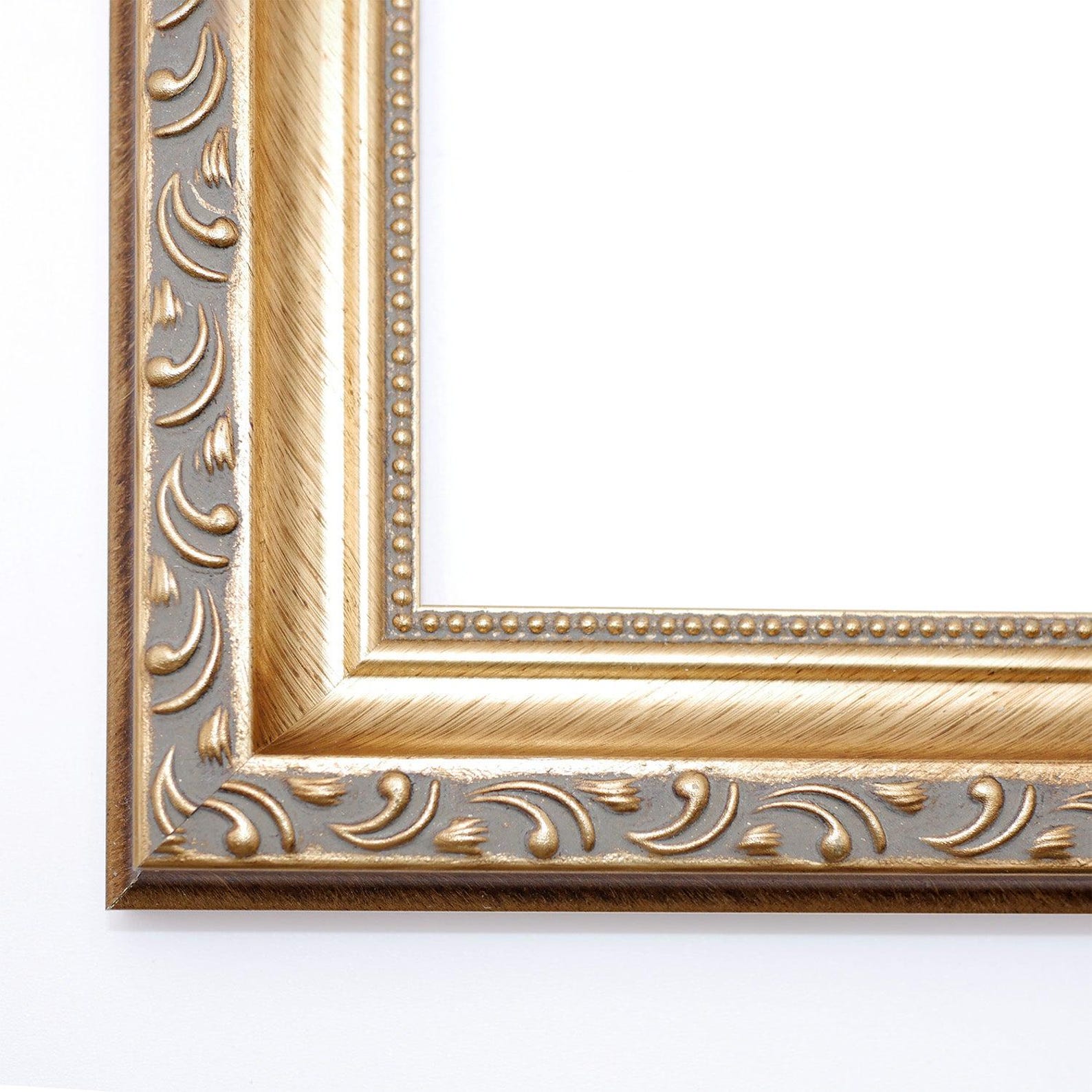 Gold Ornate Wood Picture Frame, Handmade Custom Frame, Classic Frame, Wall Decorations Wall ...