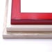 Red Glossy Lacquer Wood Picture Frame, Distressed Vintage Look Frame ...