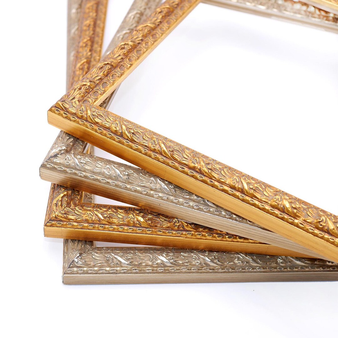 Ornate Embossed Wood Picture Frame, Handmade Custom Frame, Classic ...