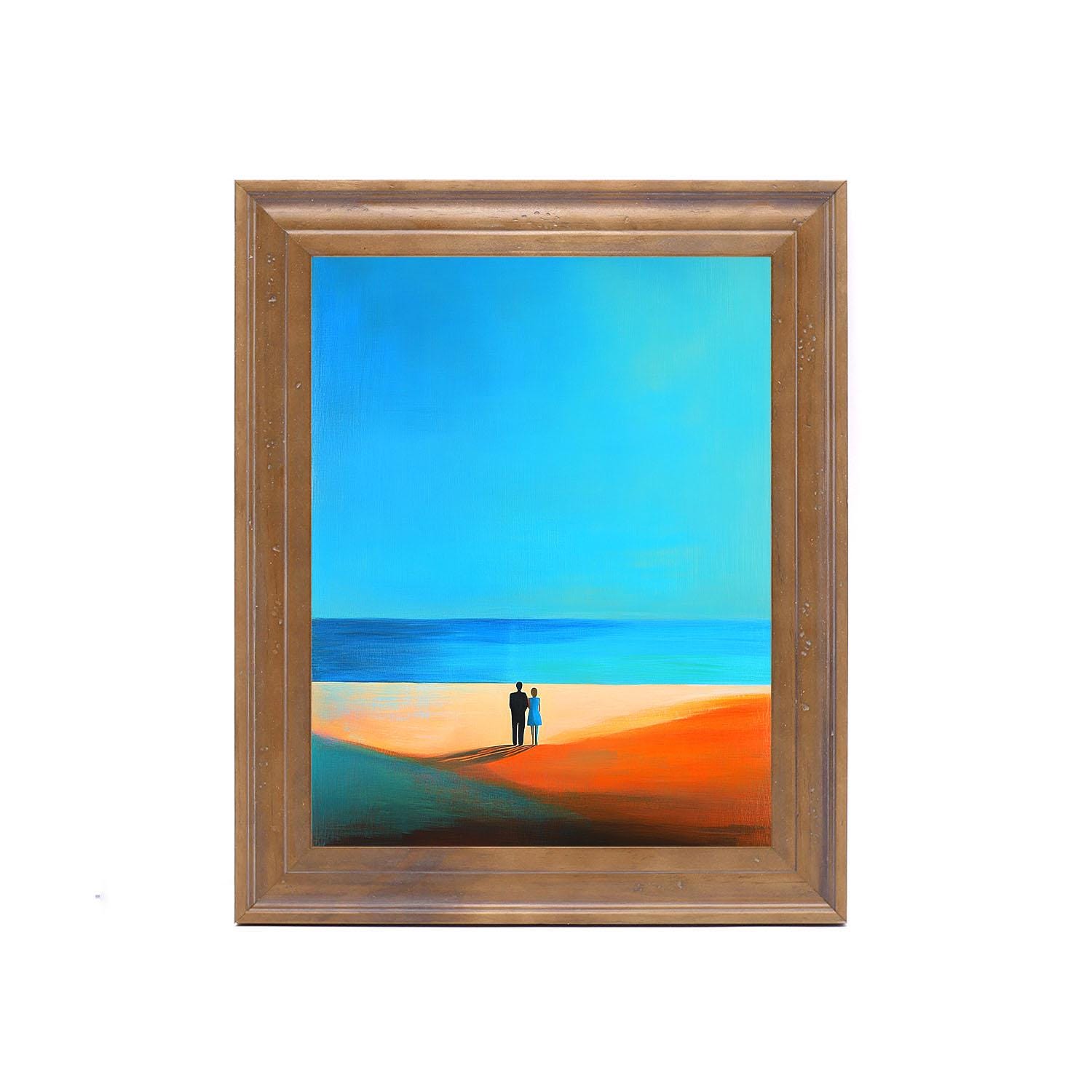 Brown Wood Picture Frame, Modern Frame, Handmade Custom Frame, Wall ...