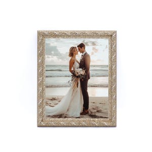 Ornate Embossed Wood Picture Frame, Handmade Custom Frame, Classic ...