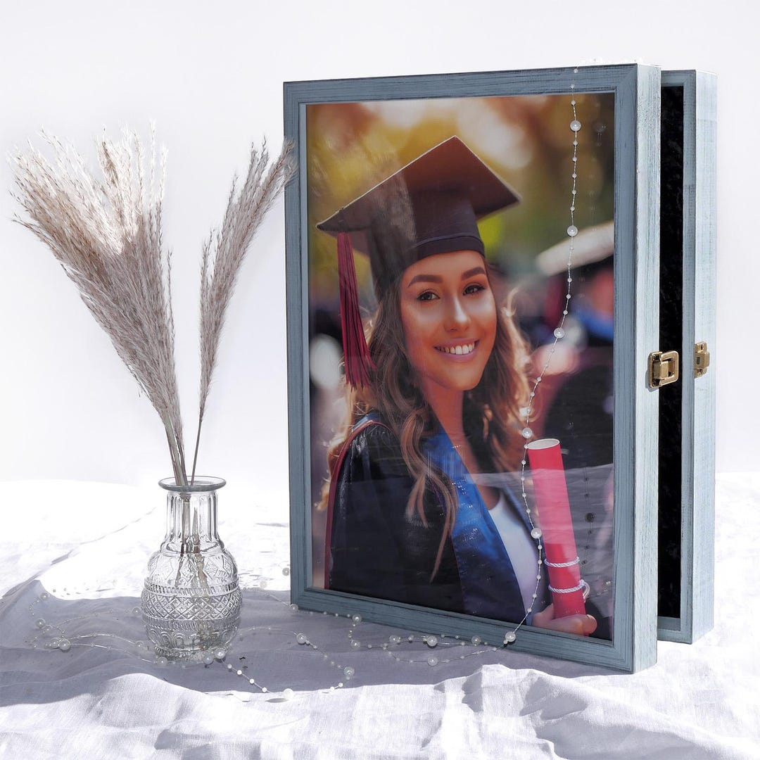 Graduation Keepsake Box Including Photo Printing, Picture Frame Box ...