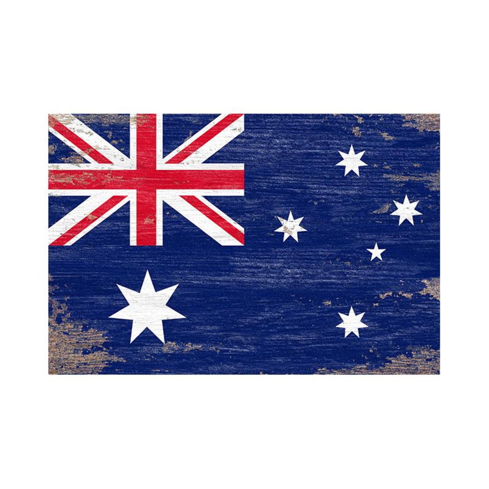 Australia Flag Keepsake Box, Wood Printing Flag, Wood Art, Wall Hanging ...