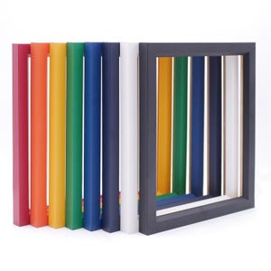 Blue Color Wood Picture Frame, Thin Frame, Modern Simple Frame ...