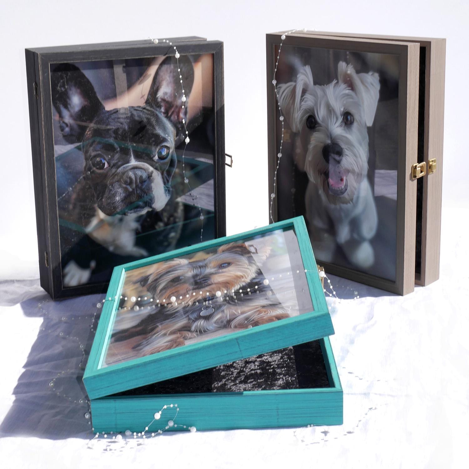 Pet Keepsake Box Including Photo Printing, Dog and Cat Memory Box, Pet ...