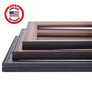 Light Brown Veneer Wood Picture Frame, Modern Frame, Handmade Custom ...