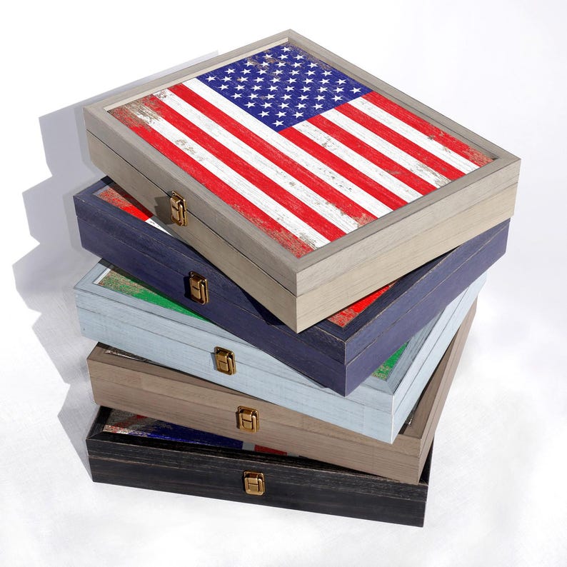 Thailand Flag Keepsake Box, Wood Printing Flag, Wood Art, Wall Hanging, Wall Decor, Rustic Wood ...