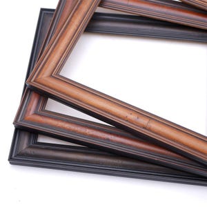 Light Brown Veneer Wood Picture Frame, Modern Frame, Handmade Custom Frame, Wall Decorations ...