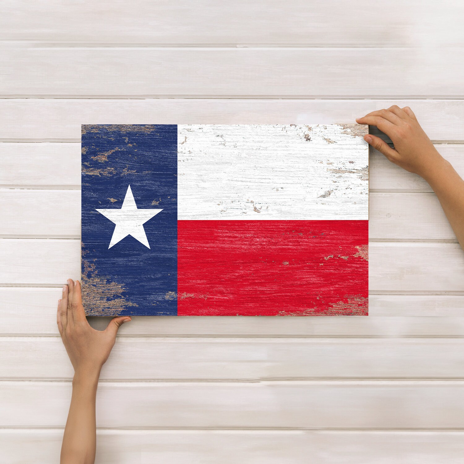 Texas State Flag Wall Art, Texas Flag, State Flag, Wood Printing Flag ...