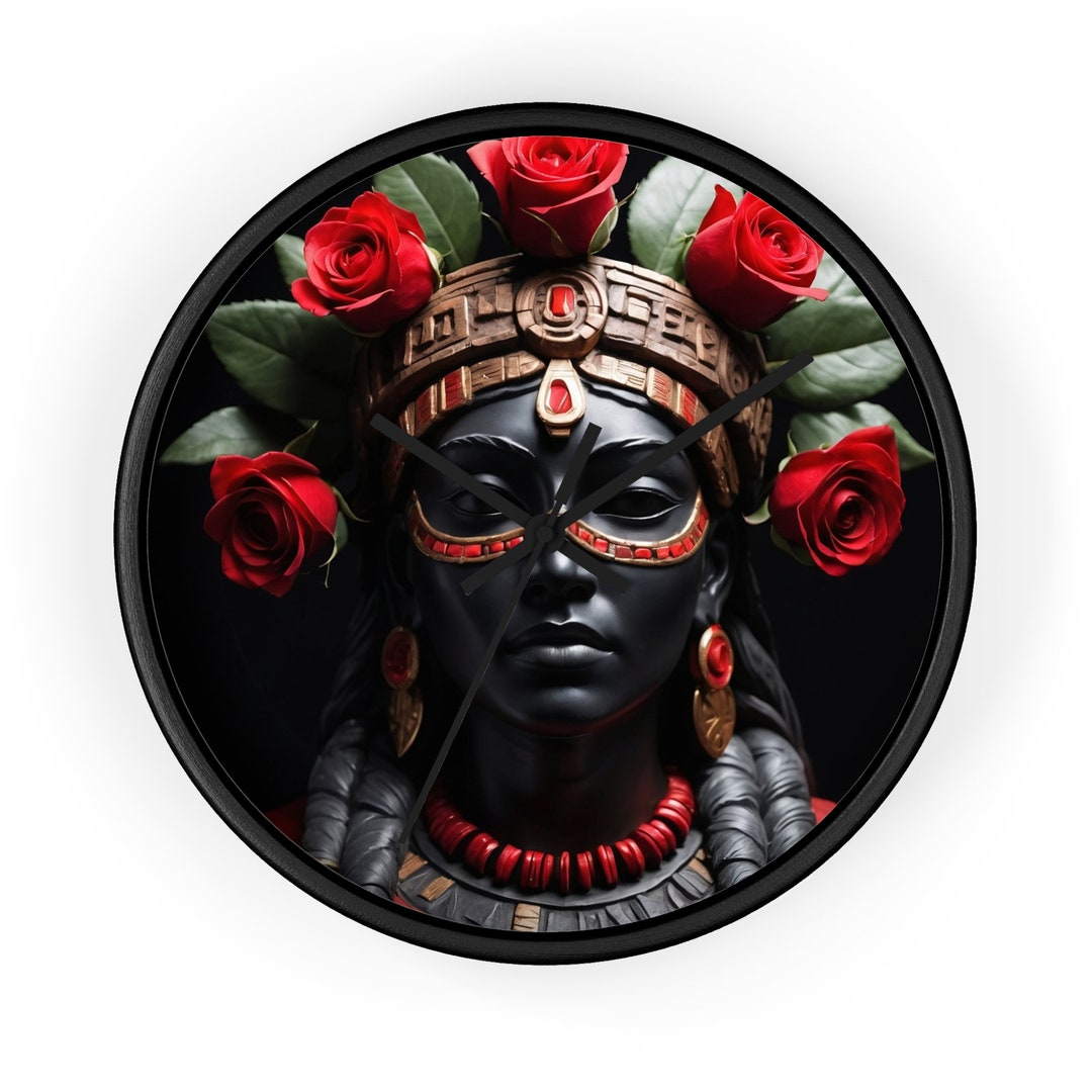 Aztec Princess Wall Clock - Etsy