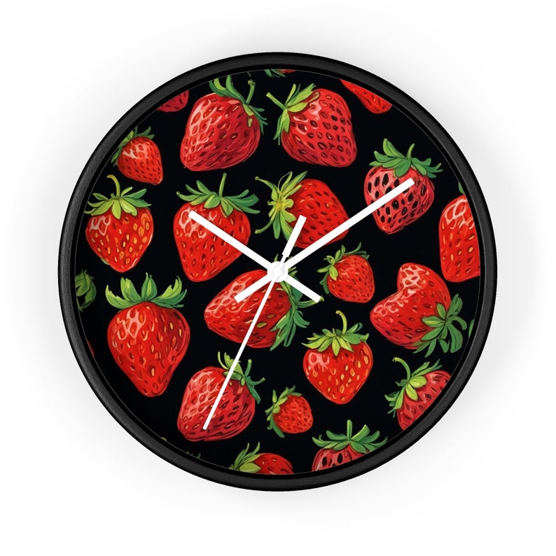 Strawberry Wall Clock - Etsy