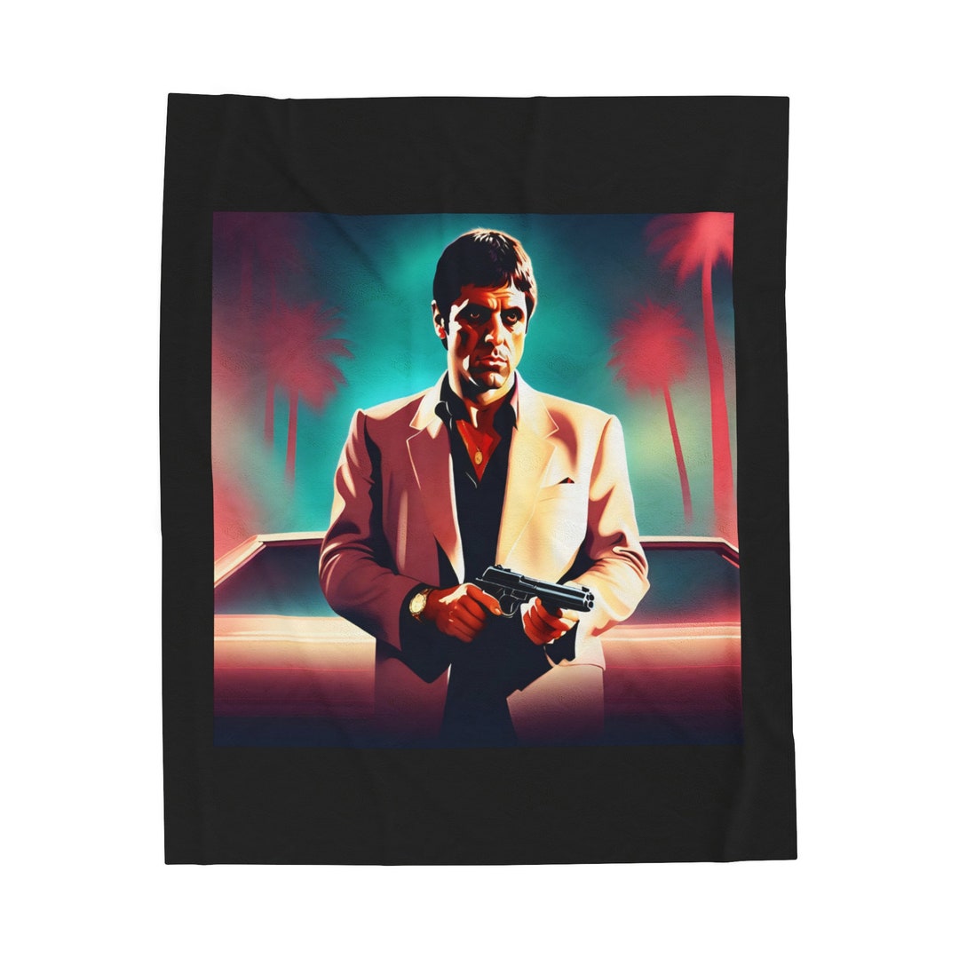 Scarface Tony Montana Velveteen Plush Blanket - Etsy