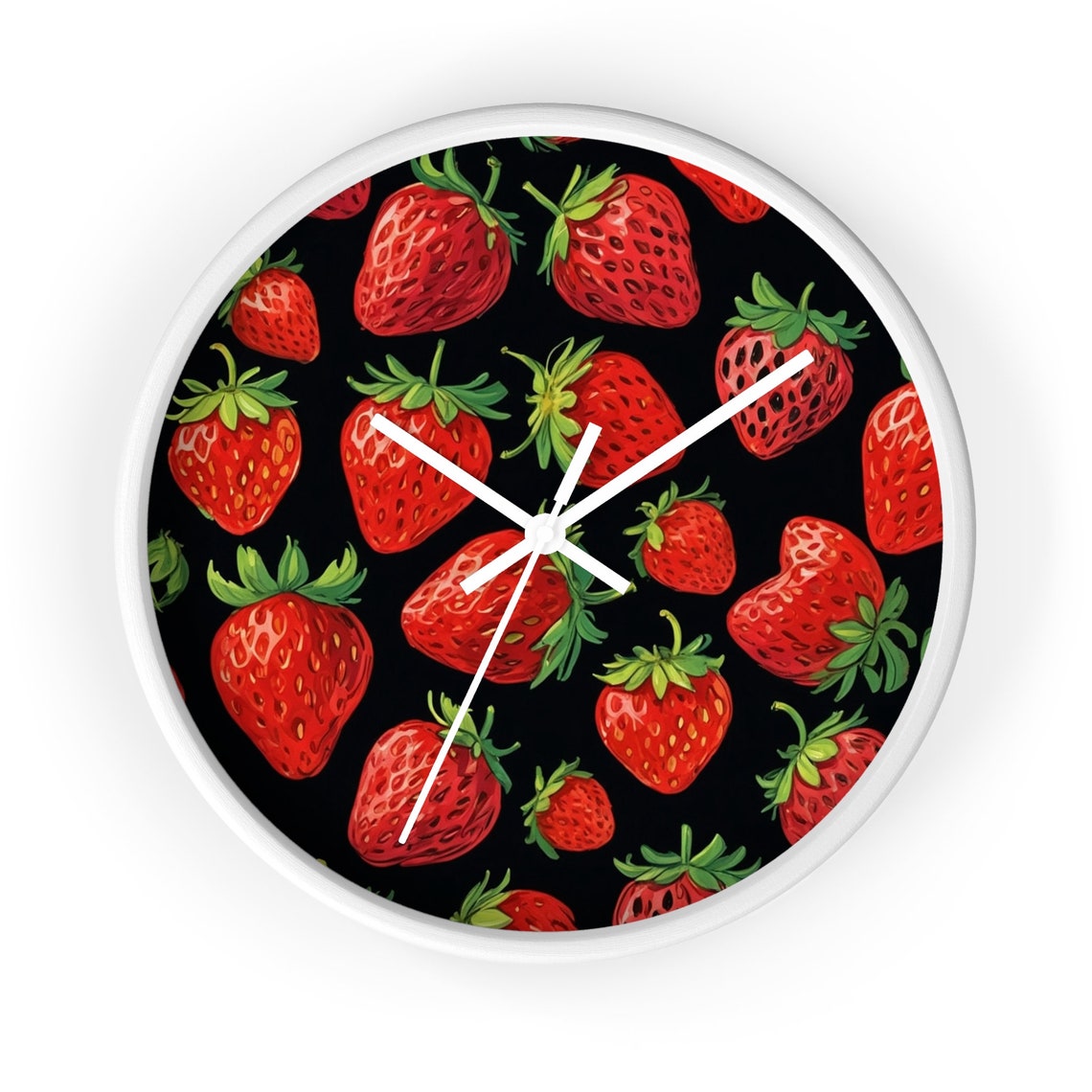 Strawberry Wall Clock - Etsy
