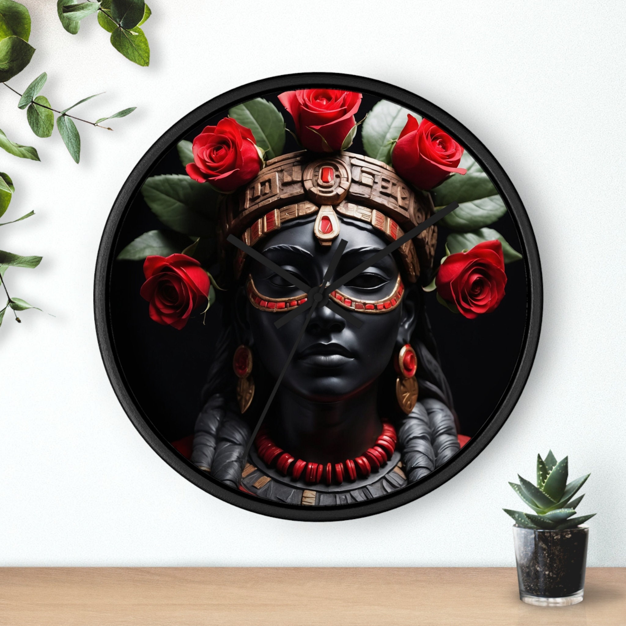 Aztec Princess Wall Clock - Etsy