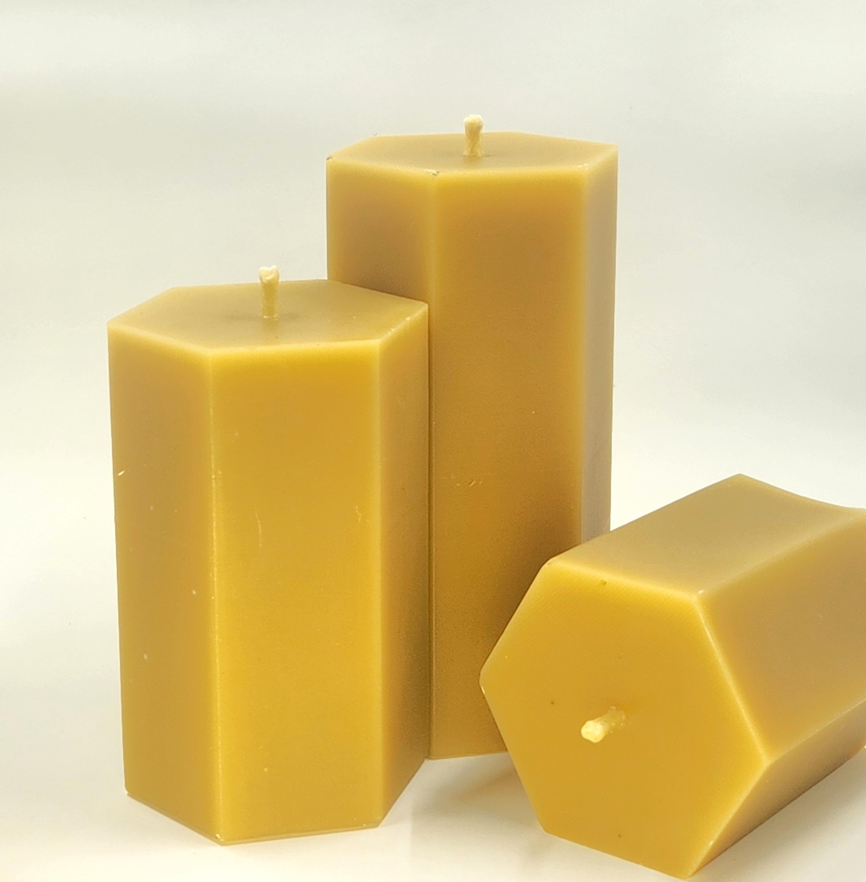 Hexagon Pillar Candles - Etsy